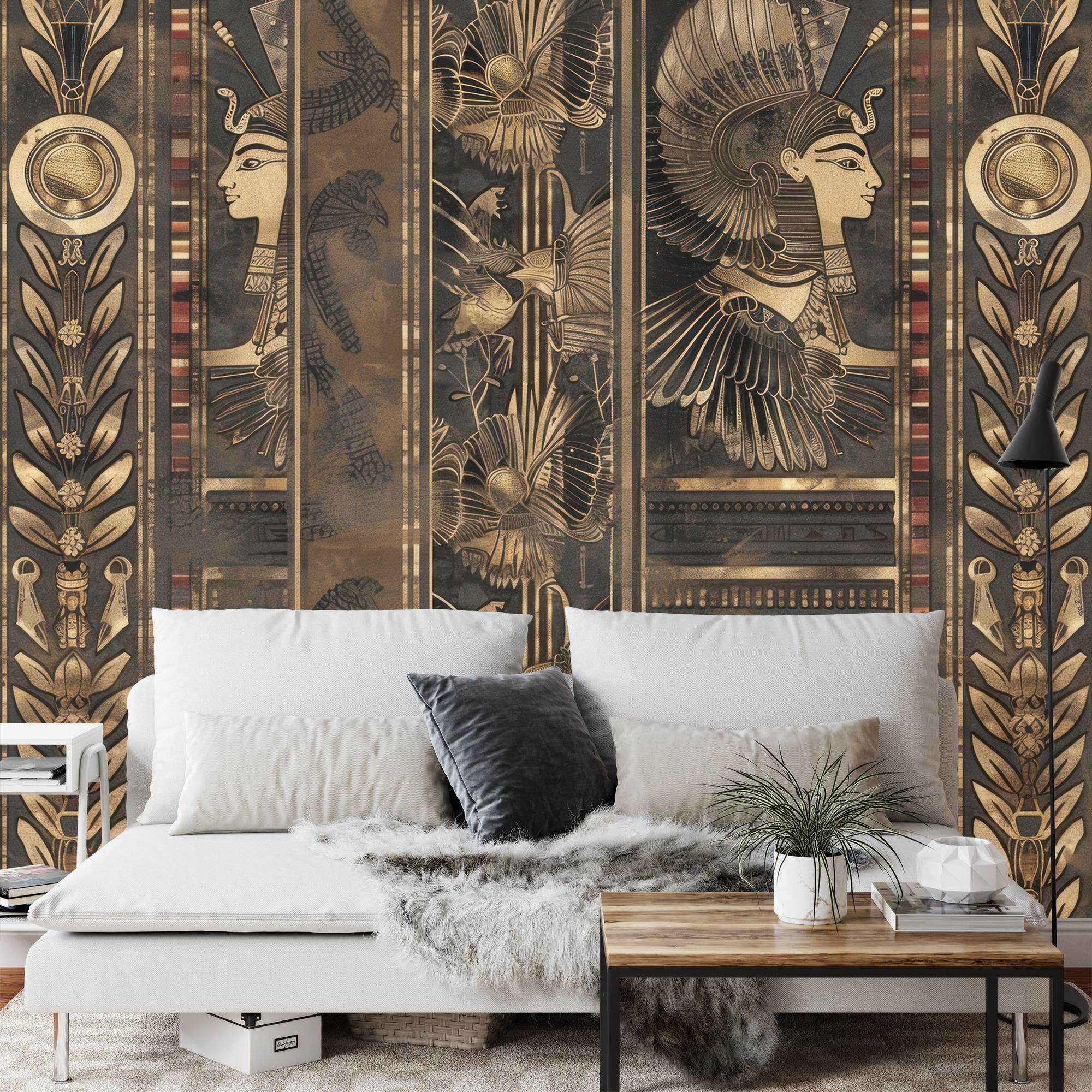 Ancient Egyptian Wallpaper Mural: Pharaonic Peel and Stick Wall Art - Etsy