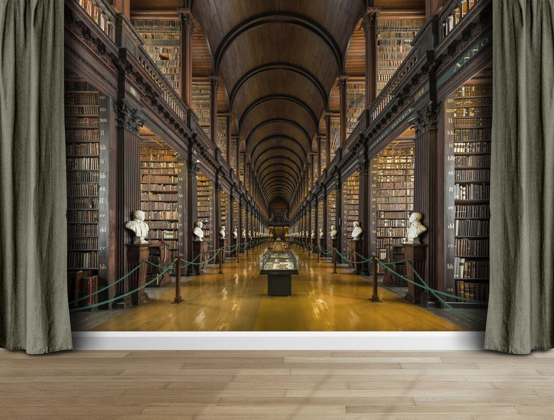 Reading Room Decor Trinity College Dublin Gift, Art Print Photomural ...