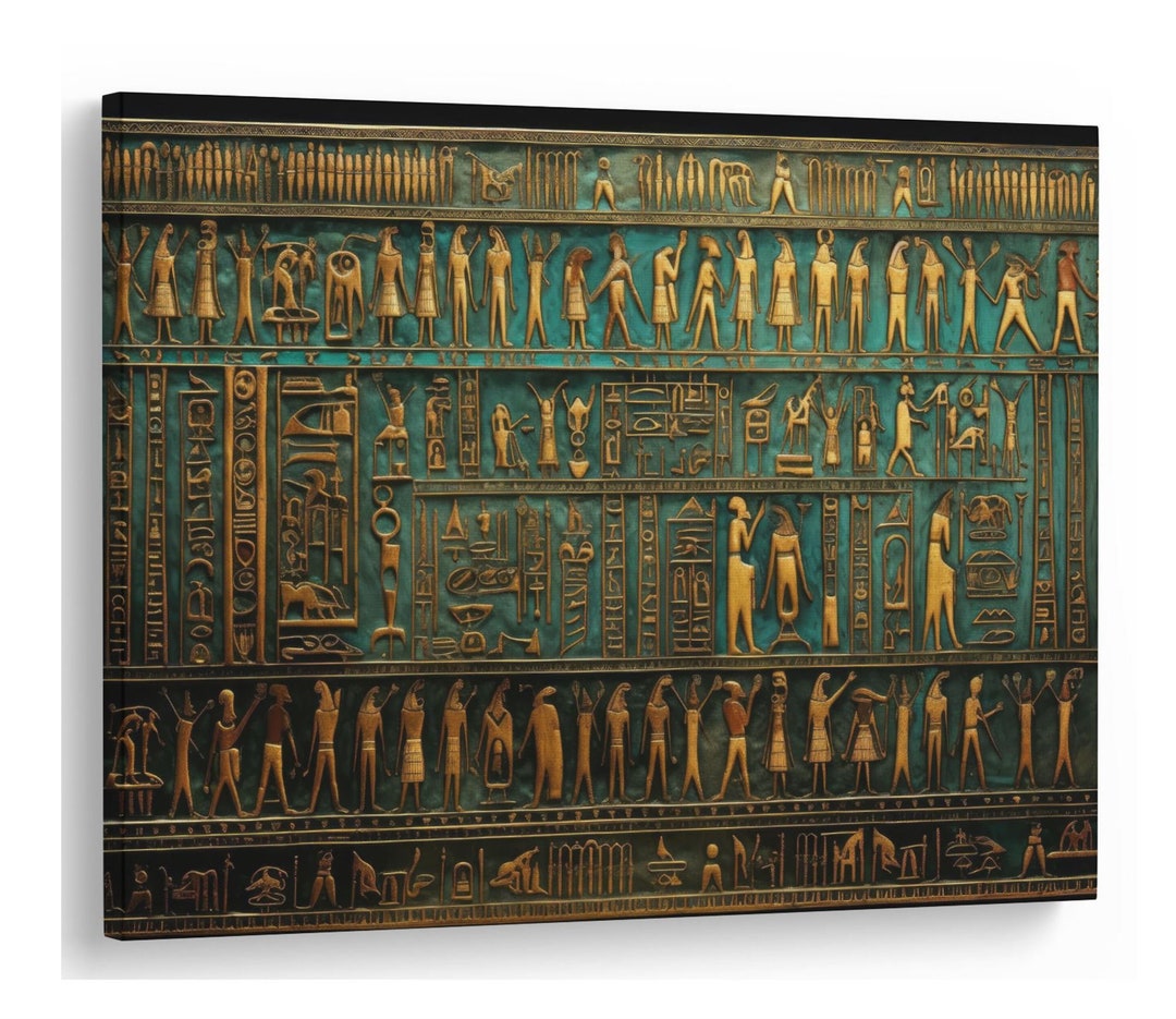 Ornate Hieroglyphics Ancient Egypt Civilization Generate AI Natural ...