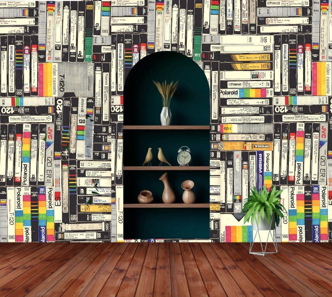 Classic VHS Library Collection Modern Home Wall Gift, Art Print ...