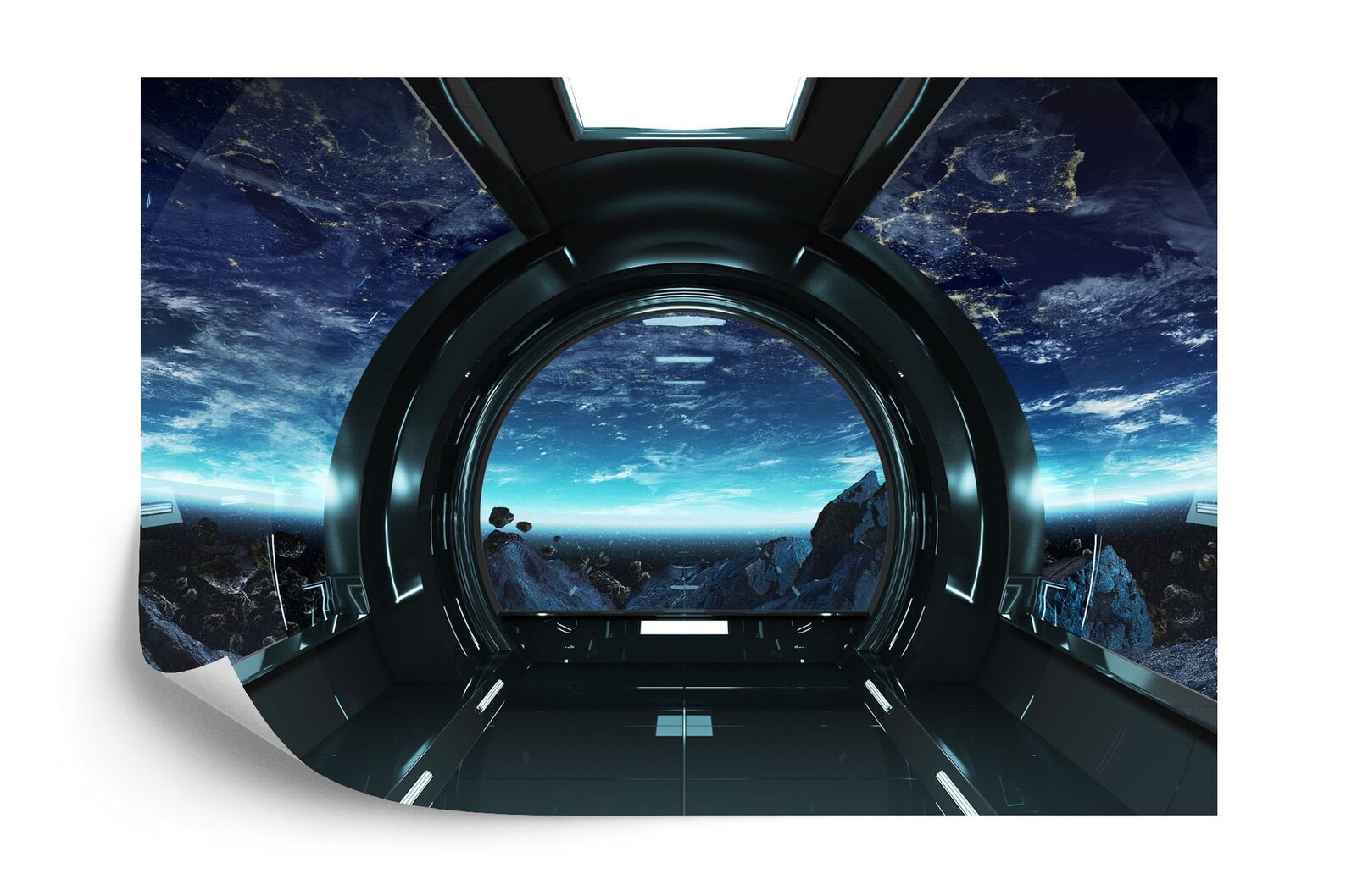 Outer Space Spaceship Window View Gift, Stars Astronomy Kids Room Decor ...