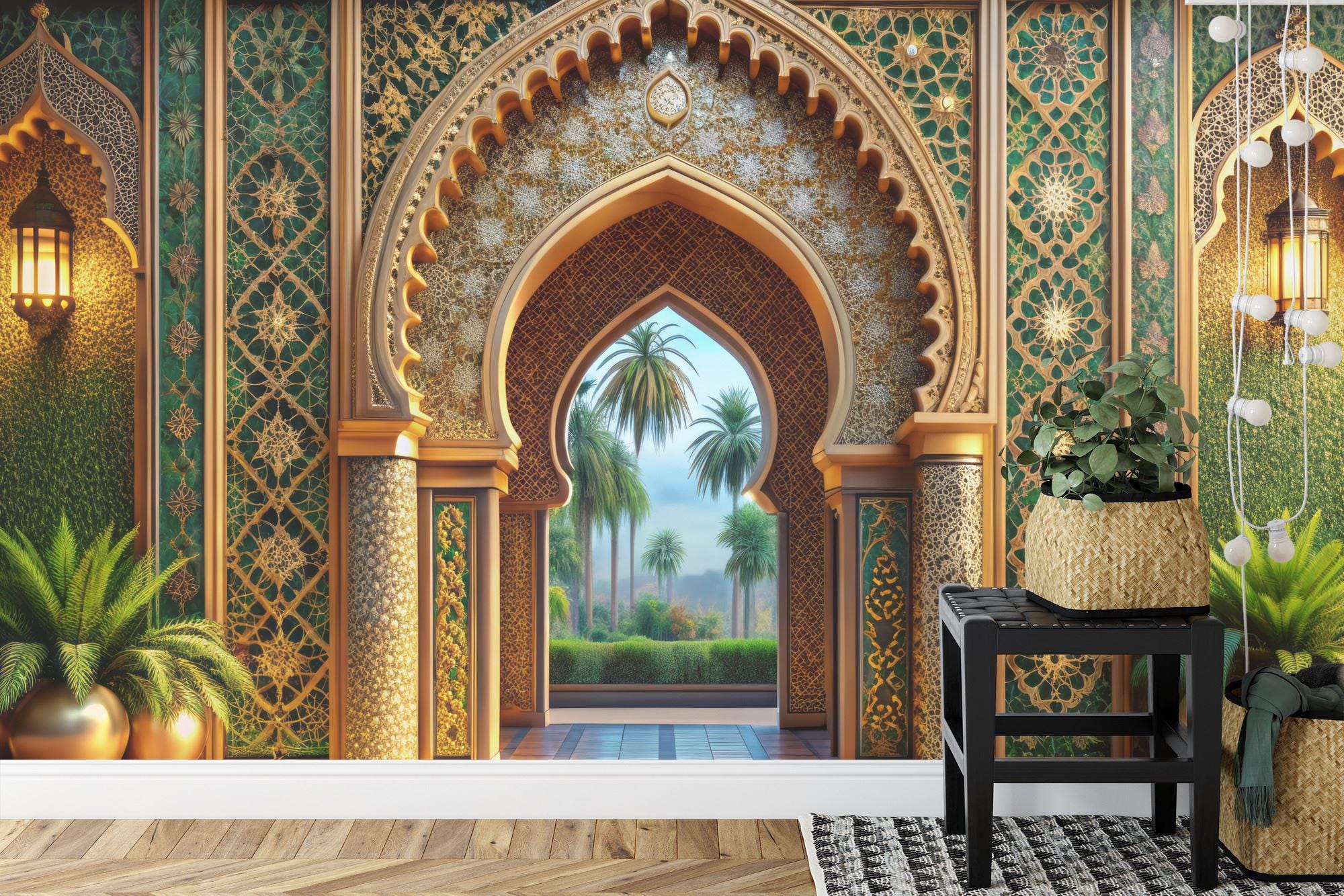 Islamic Arches Wallpaper Mural, Arabian Nights Decor, Peel and Stick - Etsy