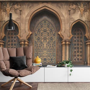 Arabian Nights Decoration Islamic Arches Gift, Art Print Photomural ...
