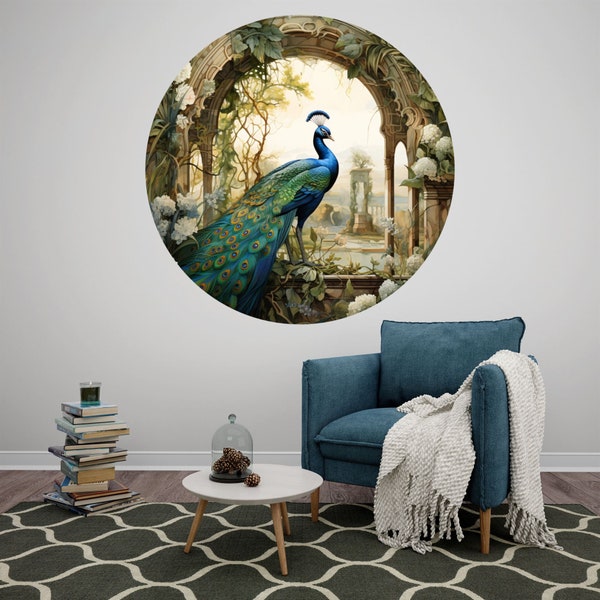 Peacock Wall Mural - Etsy