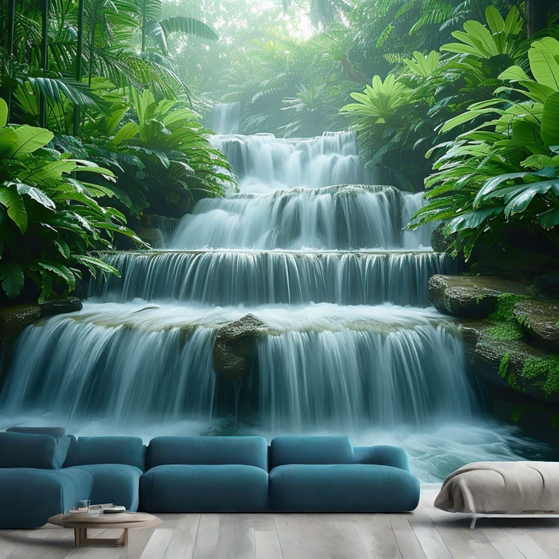 Waterfall Wall Decal - Etsy