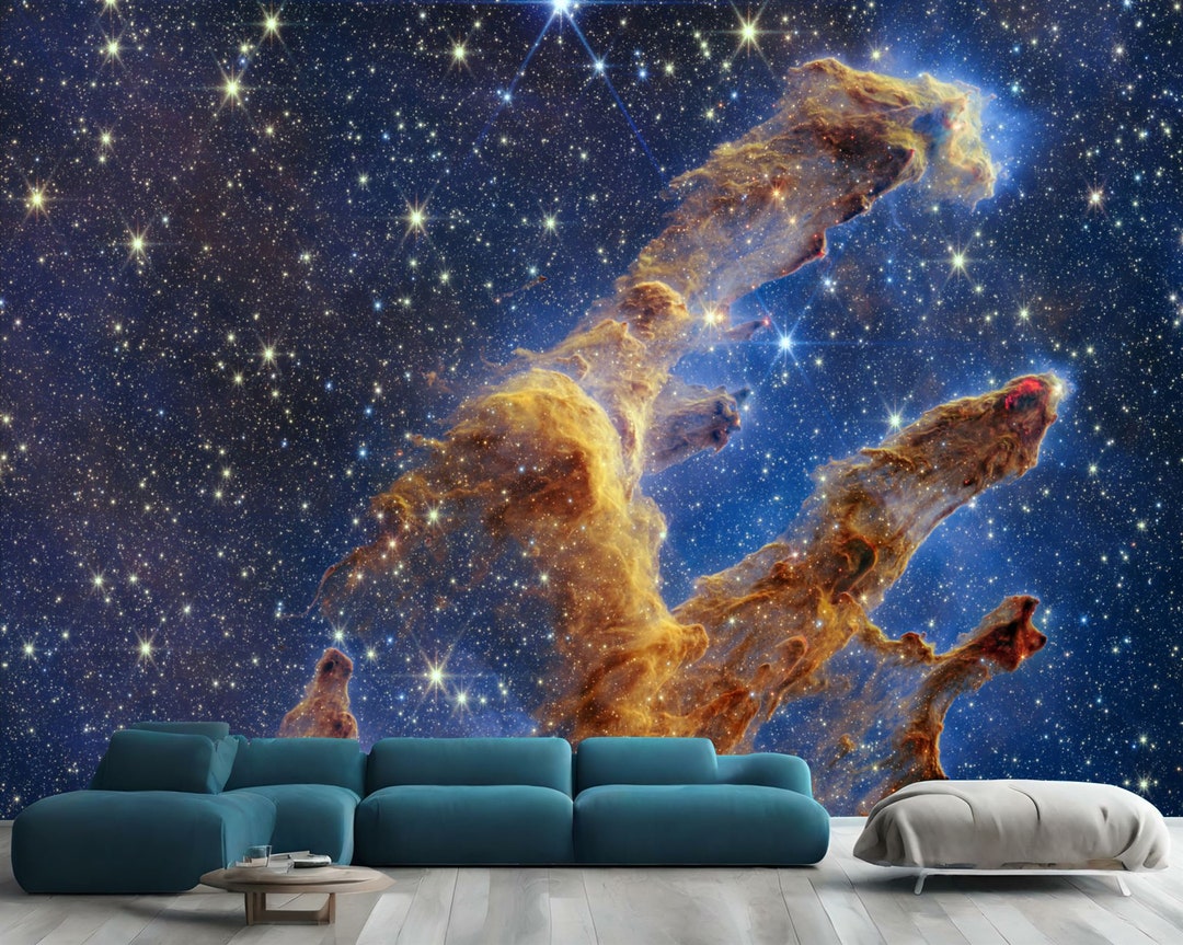 Space Telescope Transforming Young Stars Gift, Art Print Photomural ...