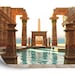 Ancient Egypt Swimming Pool Hieroglyphic Engravings, Sunny Temples Easy ...