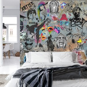 Wallpaper Street Art Urbanism Graffiti Mural Modern Urban Style Wall ...