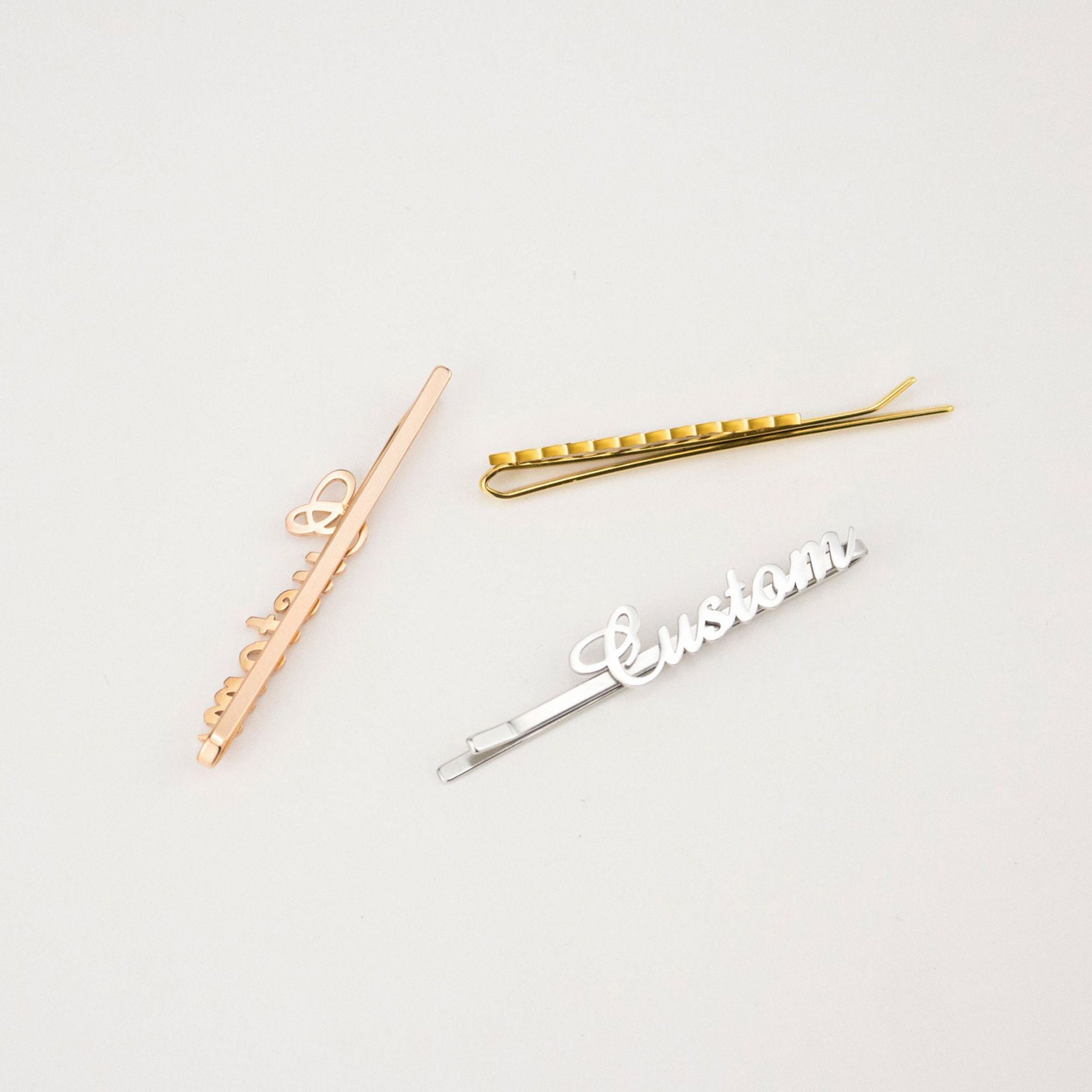 Custom Hair Clip,stainless Steel Custom Name Hair Clip,personalized ...