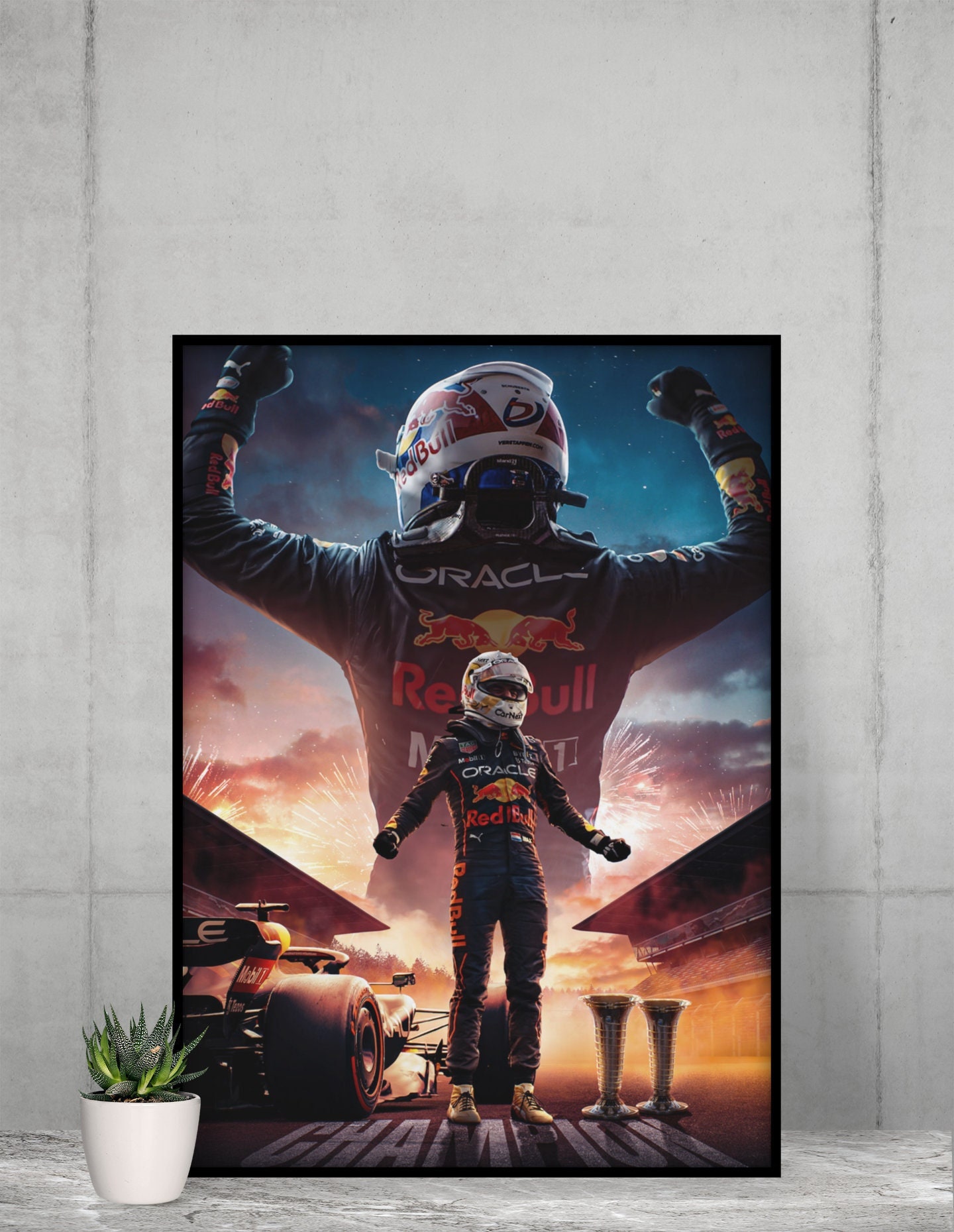 Max Verstappen Poster Formula 1 Wall Art Max Verstappen Sim Racing ...