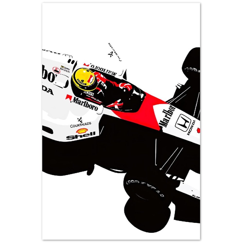 Ayrton Senna Poster Formula 1 Wall Art Ayrton Senna Sim Racing - Etsy ...