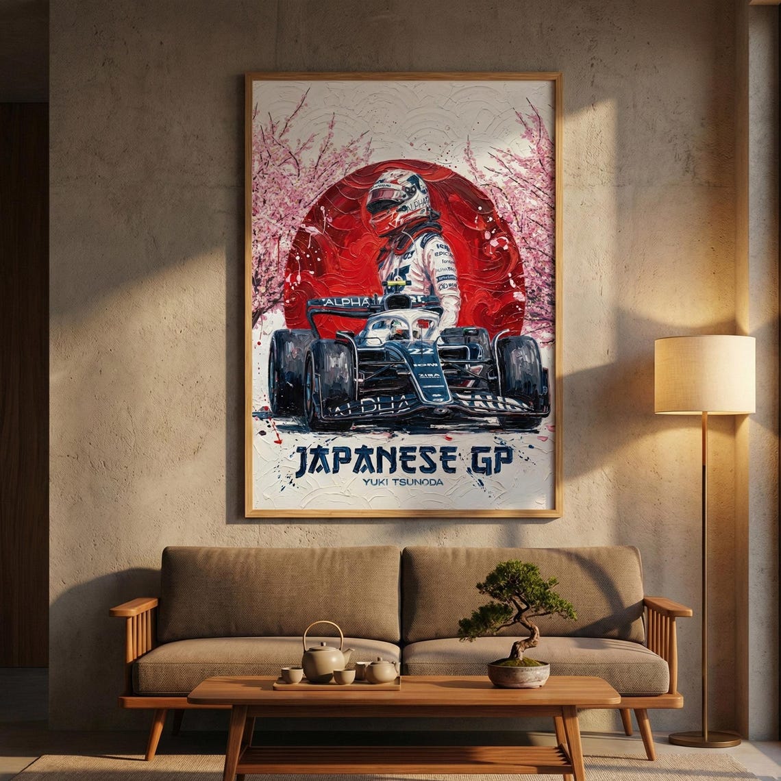 Yuki Tsunoda Poster Formula 1 Wall Art Yuki Tsunoda Sim Racing Decor F1 ...