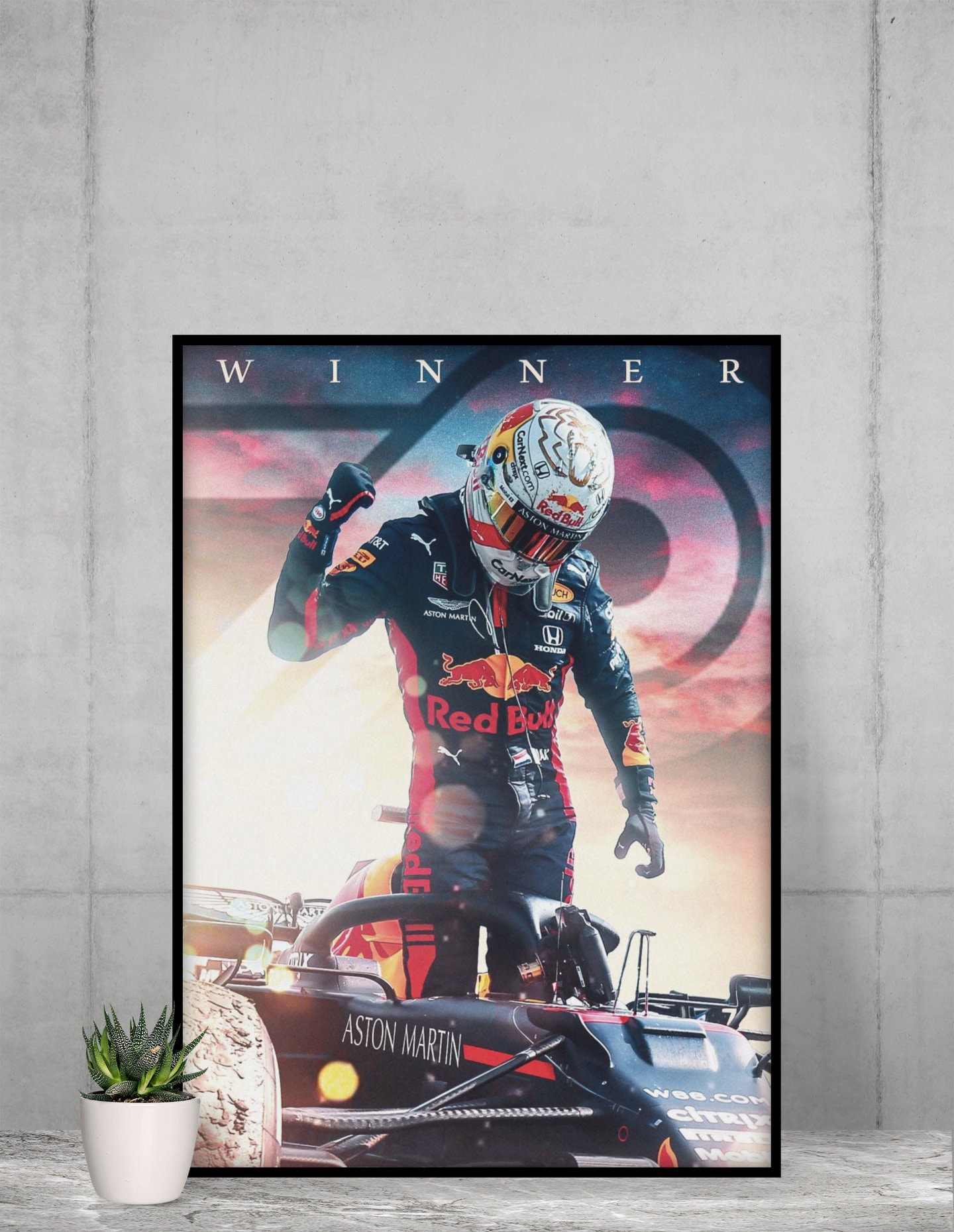 Max Verstappen Poster Formula 1 Wall Art Max Verstappen Sim Racing ...