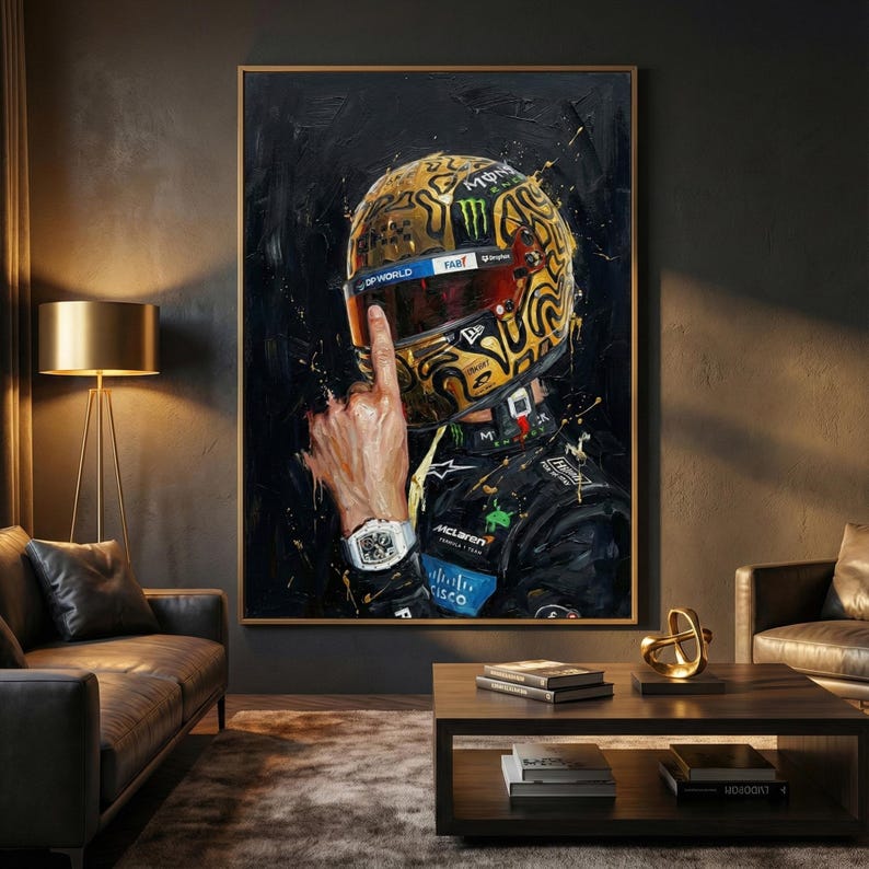 Lando Norris Poster | 2025 World Champion | Formula 1 Championship ...