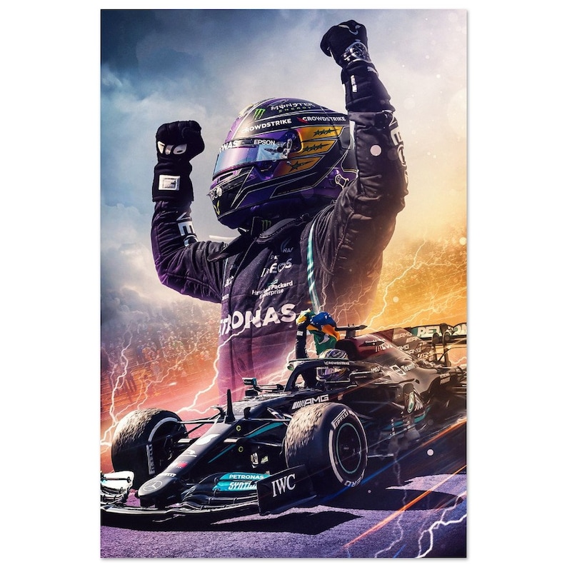 Lewis Hamilton Poster Formula 1 Wall Art Lewis Hamilton Sim - Etsy