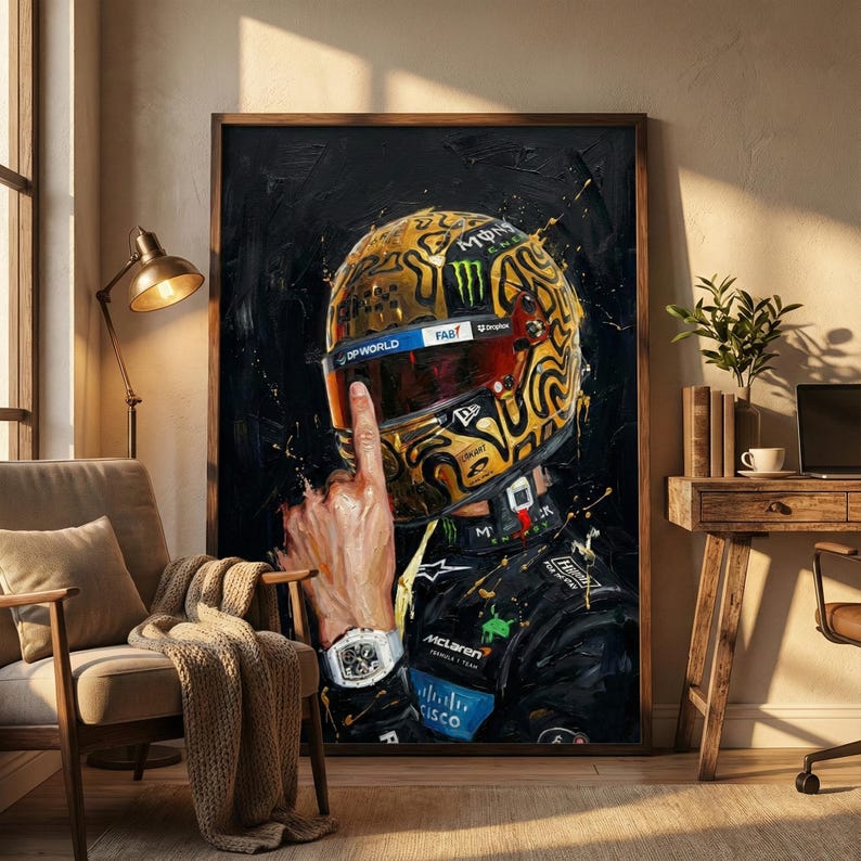 Lando Norris Poster | 2025 World Champion | Formula 1 Championship ...