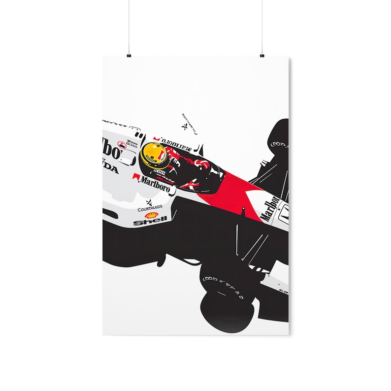 Ayrton Senna Poster Formula 1 Wall Art Ayrton Senna Sim Racing - Etsy