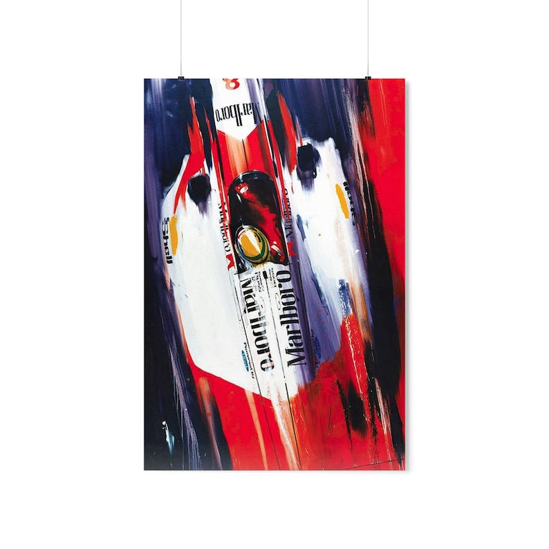 Ayrton Senna Poster Formula 1 Wall Art Ayrton Senna Sim Racing Decor F1 ...