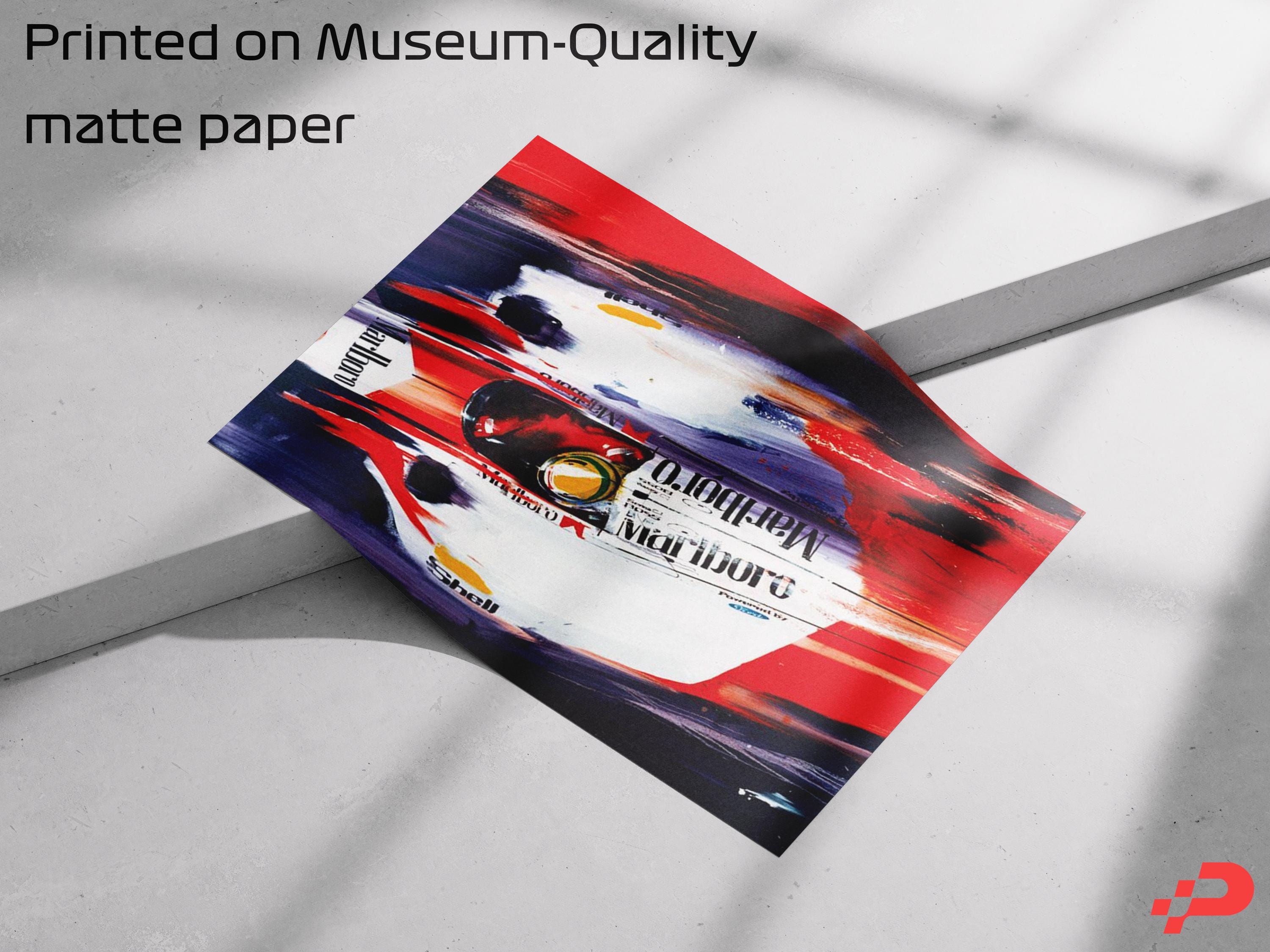 Ayrton Senna Poster Formula 1 Wall Art Ayrton Senna Sim Racing Decor F1 ...
