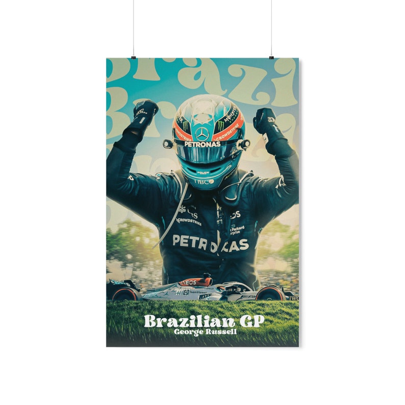 George Russell Poster Formula 1 Wall Art George Russell Sim - Etsy