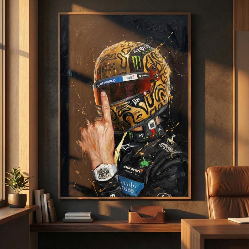 Lando Norris Poster | 2025 World Champion | Formula 1 Championship ...