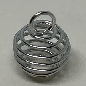 Mini Bead Cage Lantern Pendants! Antique Silver Finish! DIY Jewelry (10 ...