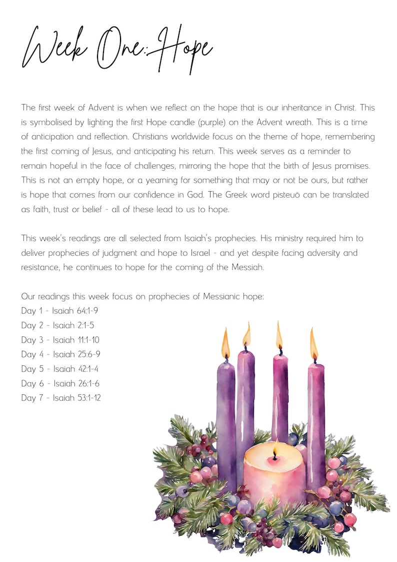 28 Day Advent Journal Printable Journal Advent Calendar Journal Bible ...