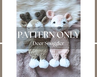 CROCHET PATTERN Desmond Buck Deer Snuggler Amigurumi Pattern Crochet ...