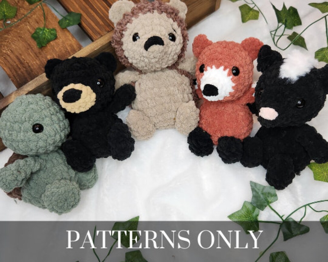 BUNDLE Woodland Minis Crochet PATTERN ONLY - Etsy