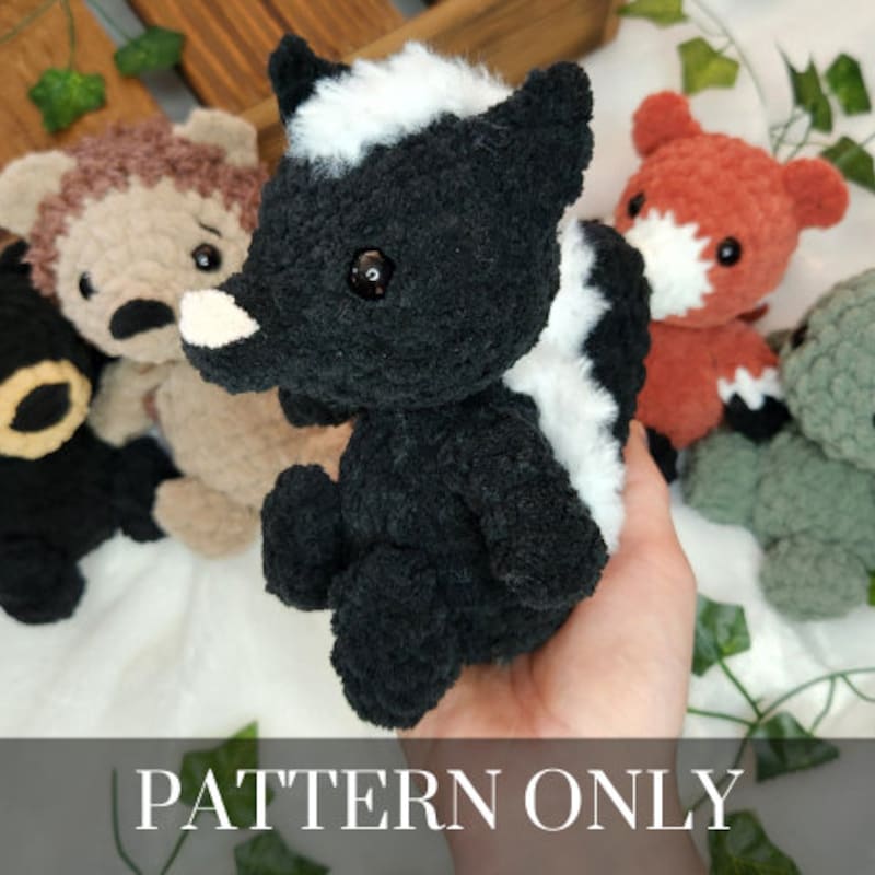 Crochet Skunk - Etsy