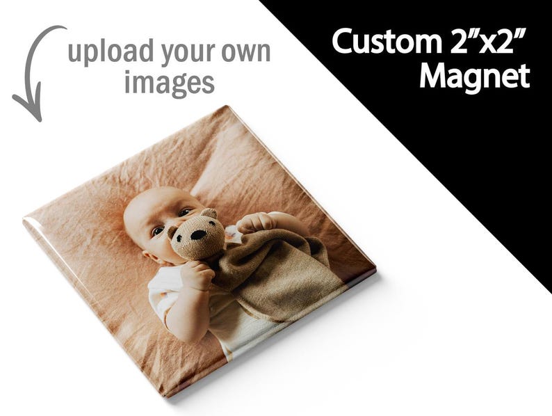 2x2 Square Magnet, Custom Photo Magnet, 2x2 Personalized Photo Magnet ...