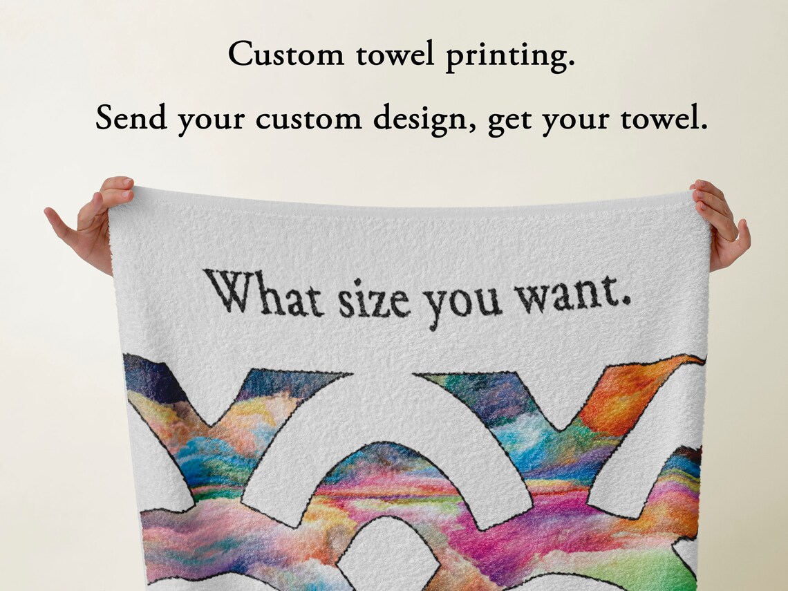 Floral Customized Beach Towel Custom Name Towel Personalised - Etsy