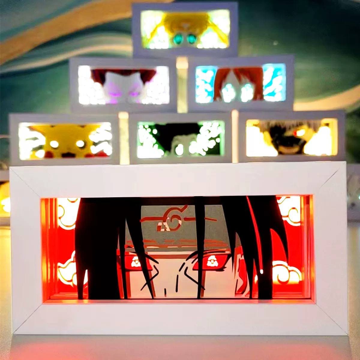 Handcrafted Anime LED Anime Light Box Handmade 3D Paper Decor Paper ...