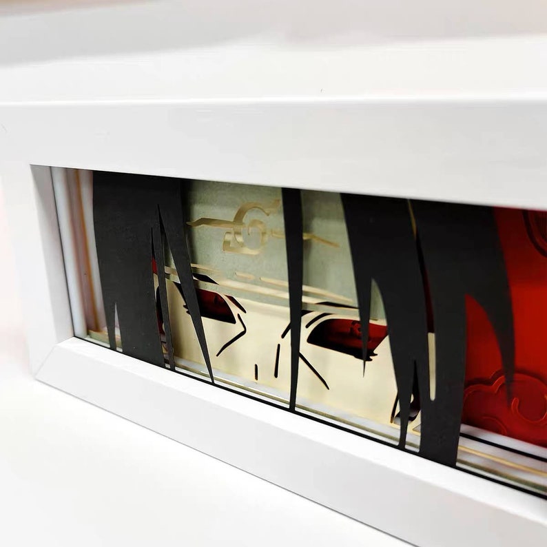Handcrafted Anime LED Anime Light Box Handmade 3D Paper Decor - Etsy