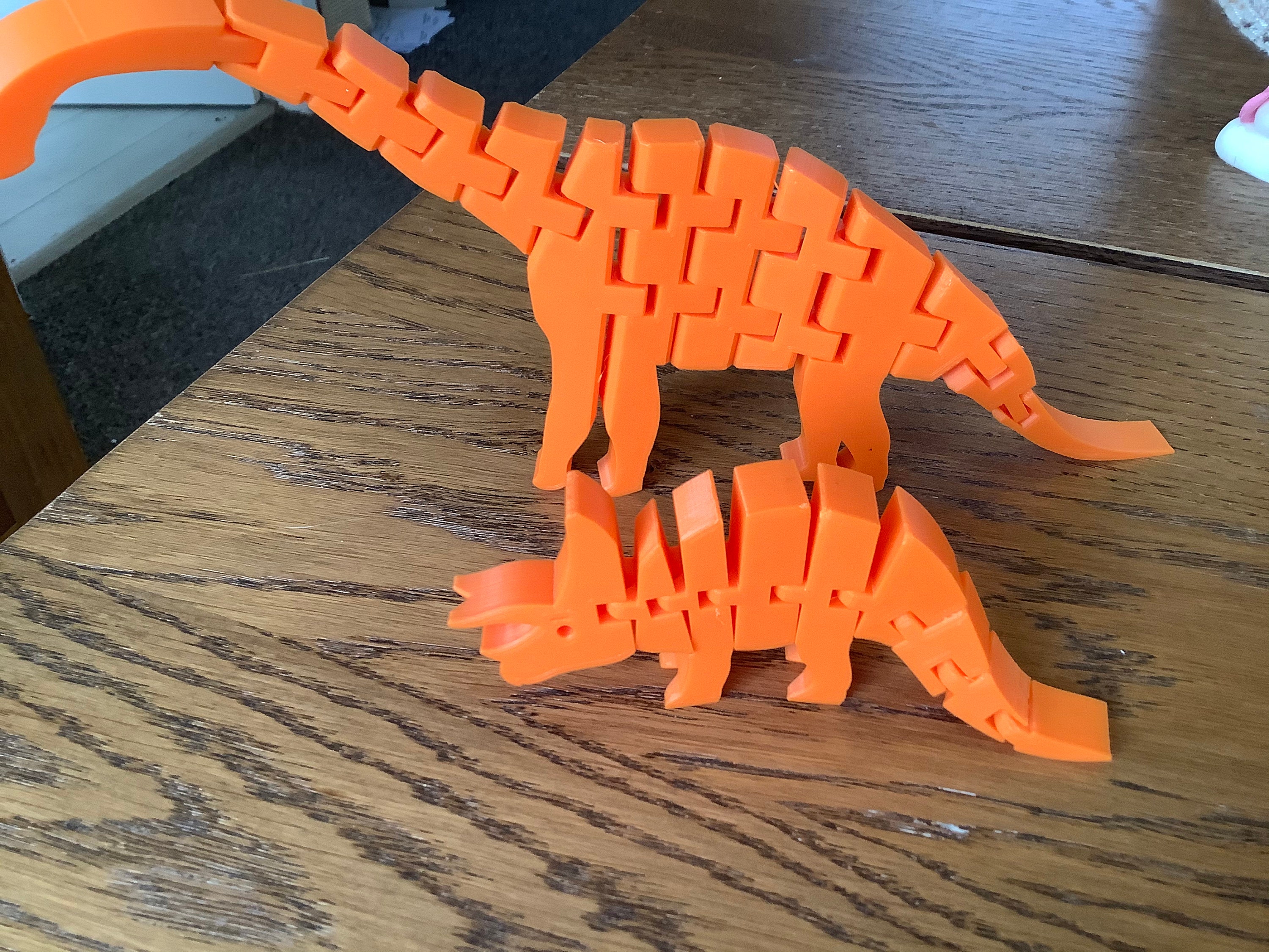 Flexi Dinosaurs 3 D Printed Model Stress Relief Fidget Toy - Etsy