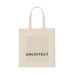 Architect Architect Architect Canvas Tote Bag for Art Lovers Cotton Bag ...
