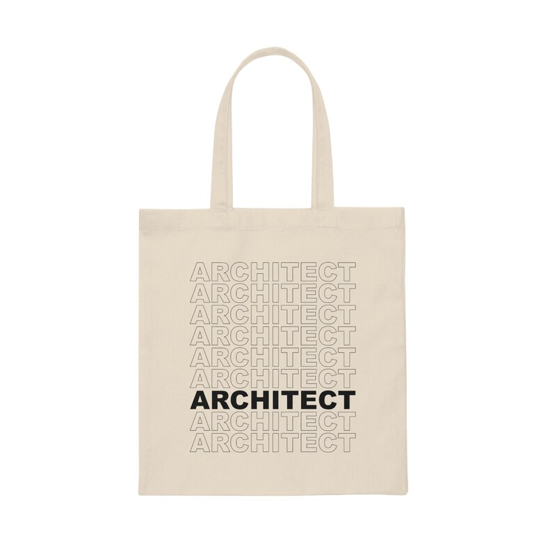 Architect Architect Architect Canvas Tote Bag for Art Lovers Cotton Bag ...
