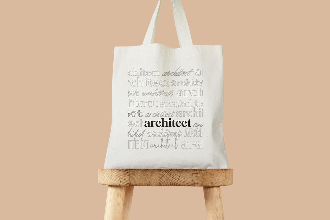 ARCHITECT Text Tote Bag, Gift for Architects, Students, Architect ...