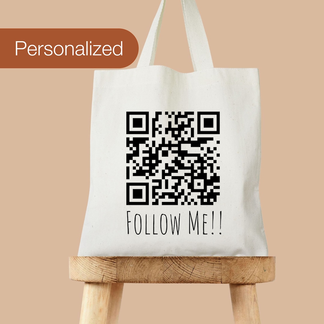Custom QR Code Bag for Influencers and Content Creators, Personalized ...