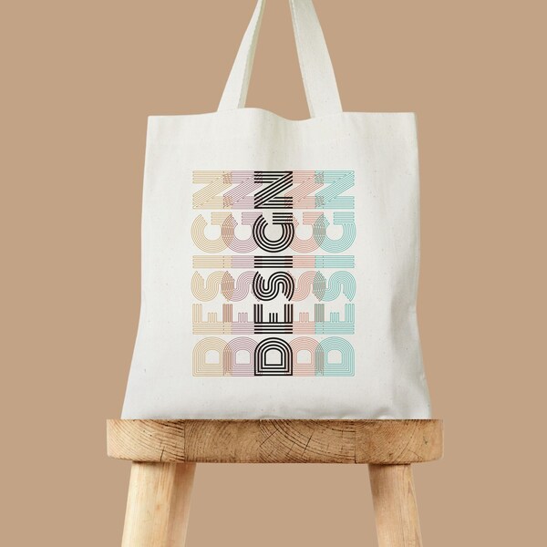 Typography Tote Bag - Etsy
