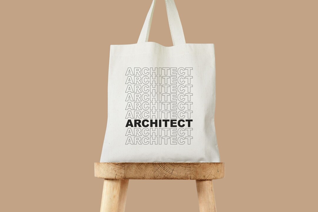 Architect Architect Architect Canvas Tote Bag for Art Lovers Cotton Bag ...