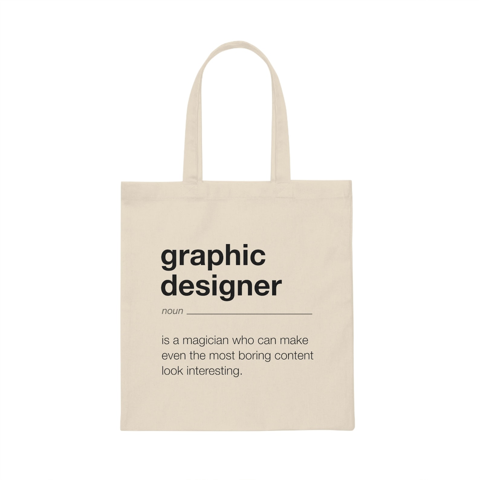 Definition Graphic Designer Canvas Tote Bag for Designers & Design ...