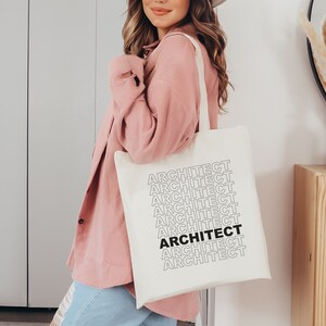 Architect Architect Architect Canvas Tote Bag for Art Lovers Cotton Bag ...
