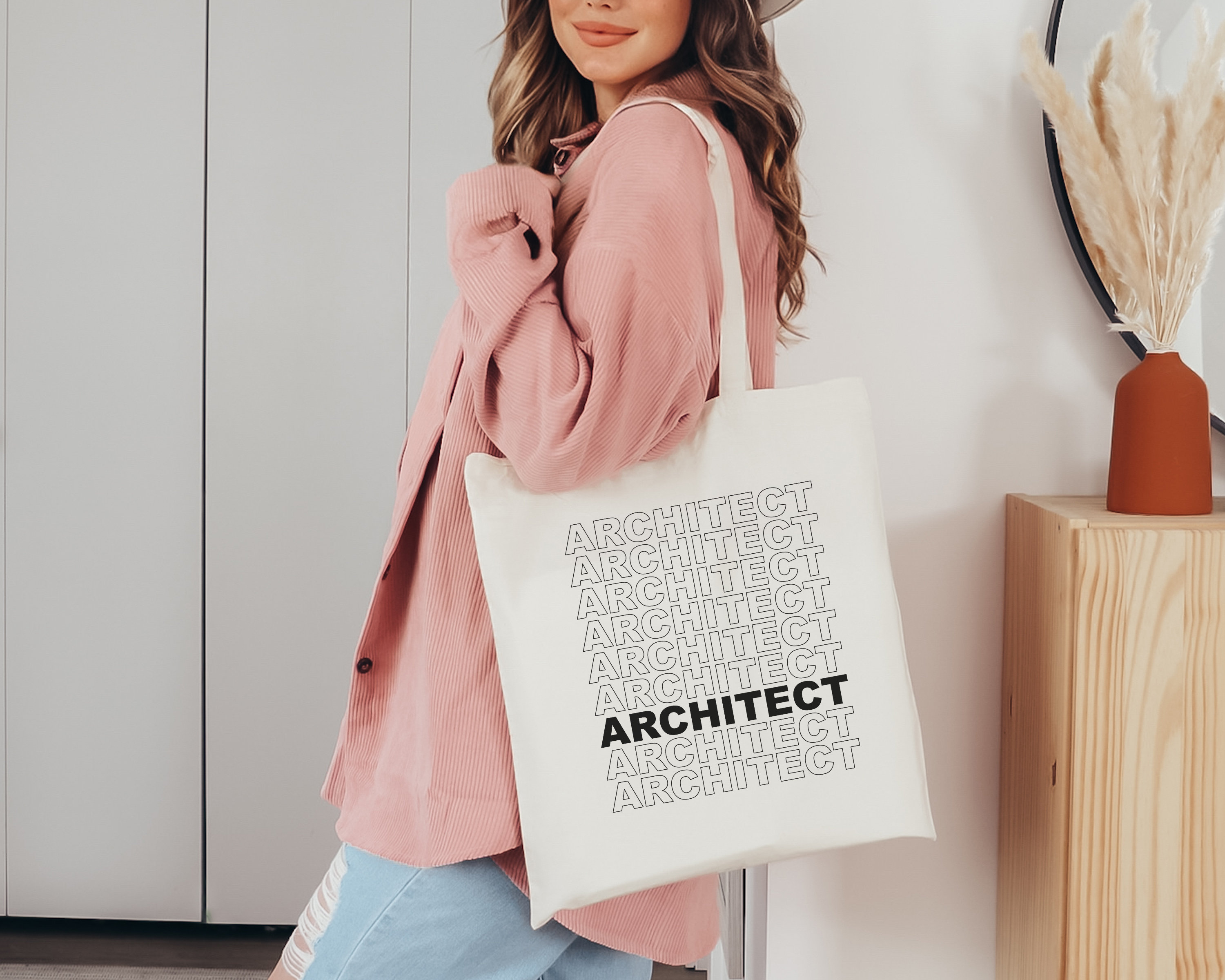 Architect Architect Architect Canvas Tote Bag for Art Lovers Cotton Bag ...