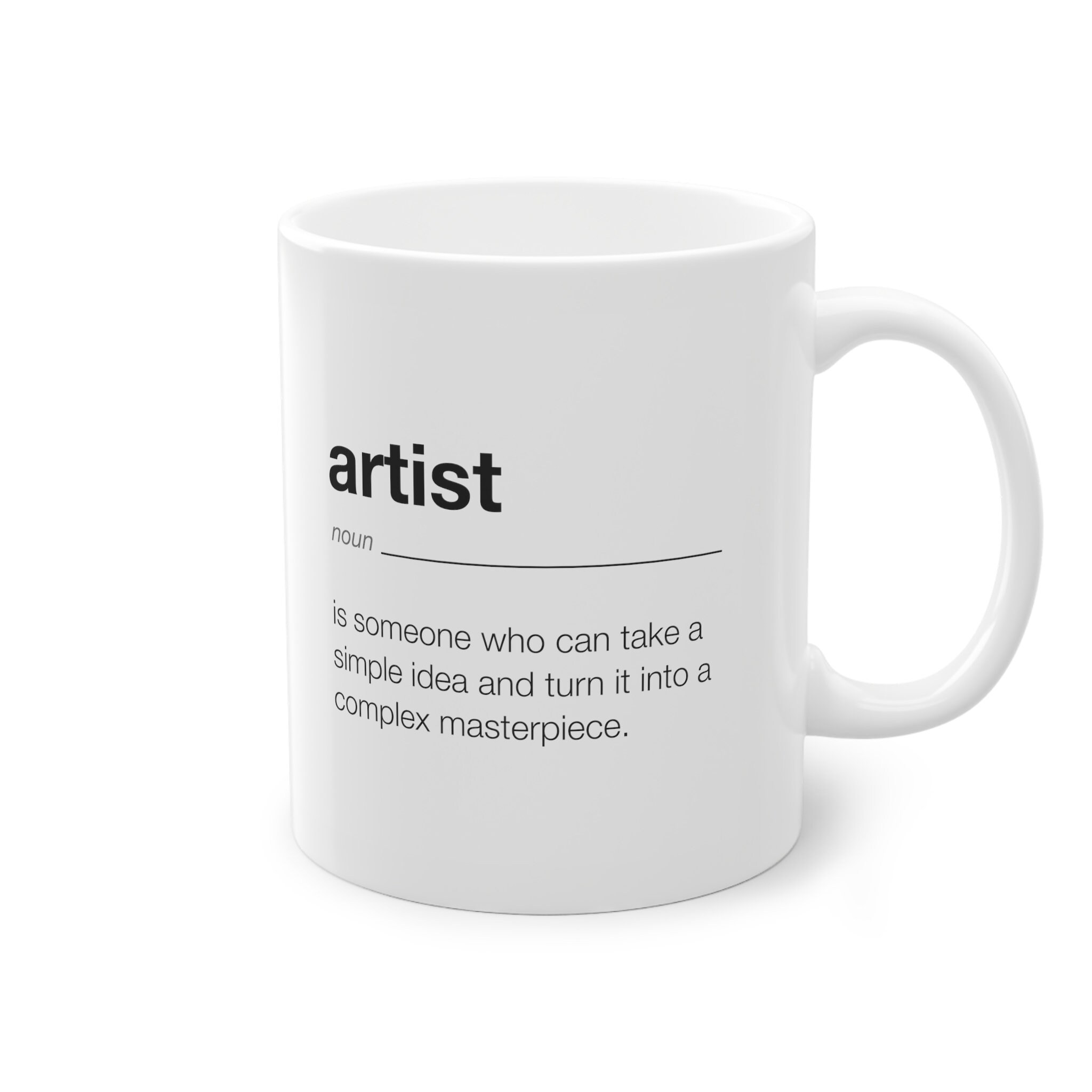 Definition ARTIST Mug, Creative Coffee Mug for Artists and Painters ...