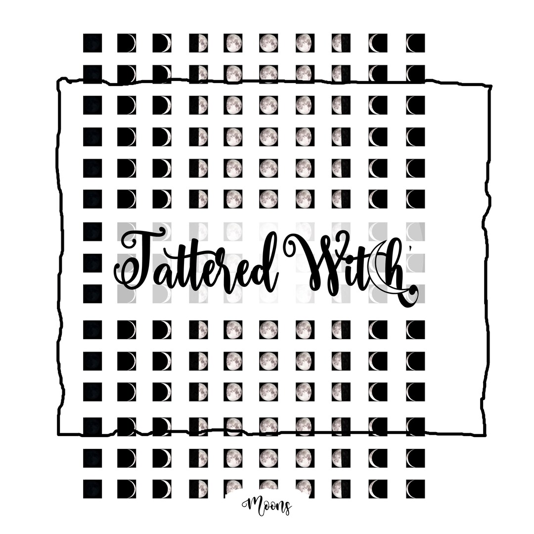 Small Moon Phase Printable Stickers/cut-out Embellishments - Etsy