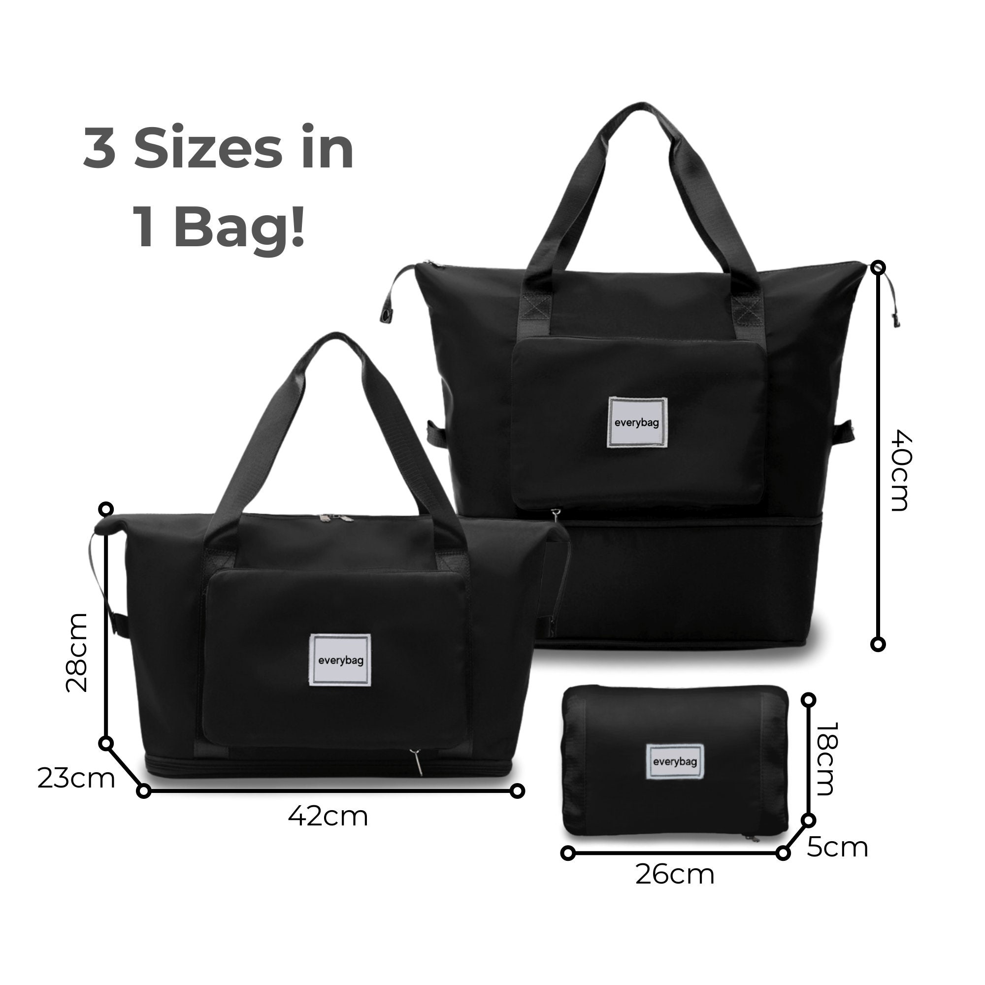 3 in 1 Travel Bag | Durable, Water-resistant, Lightweight | BRAND NEW ...