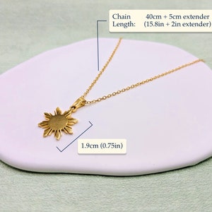 Araw Minimalist Necklace – Philippine Sun Pendant in 18K Gold Plated ...