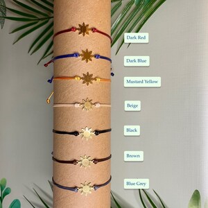 Philippine Sun Unisex Frienship Bracelet | Sliding Knot Waxed String ...