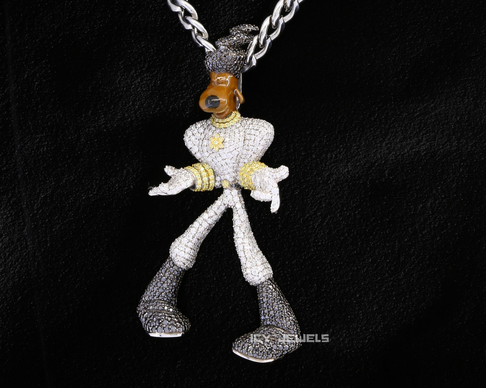 Iced Out Famous Cartoon Pendant 3D Enamel Pendant for Men VVS ...